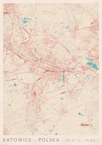 Katowice Mapa Miasta - plakat A1 59,4x84,1 cm - inna (Inny) | Sklep ...
