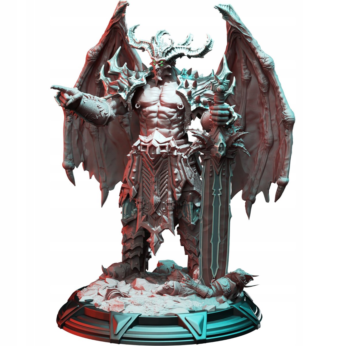 Kavaramon - The Arch Devil figurka 12k + podstawka do DND D&D 3D druk ...