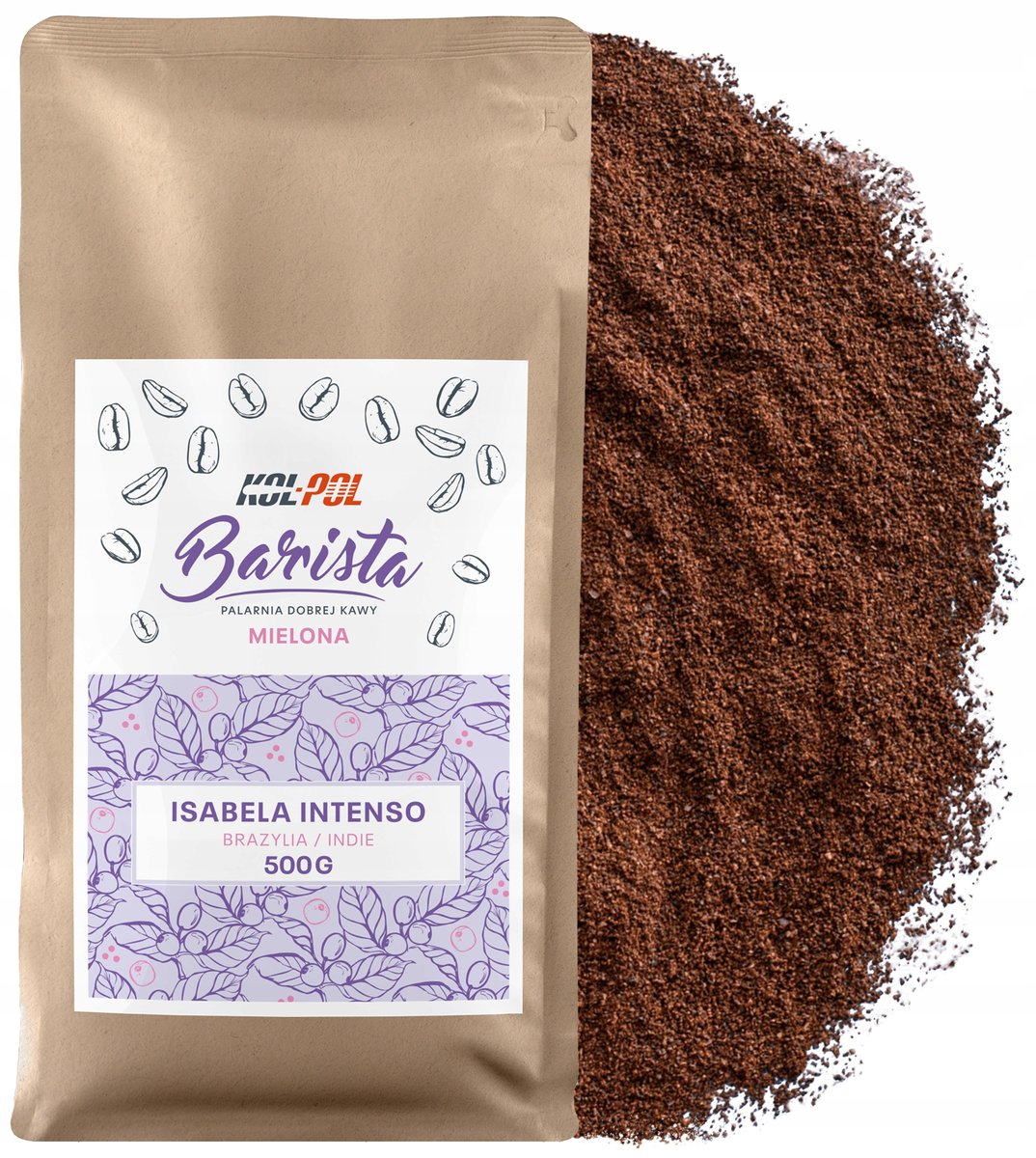 KAWA MIELONA 500g Kawa Świeżo Palona Lokalna - Isabela Intenso x Kol-Pol - Kol-pol | Sklep EMPIK.COM