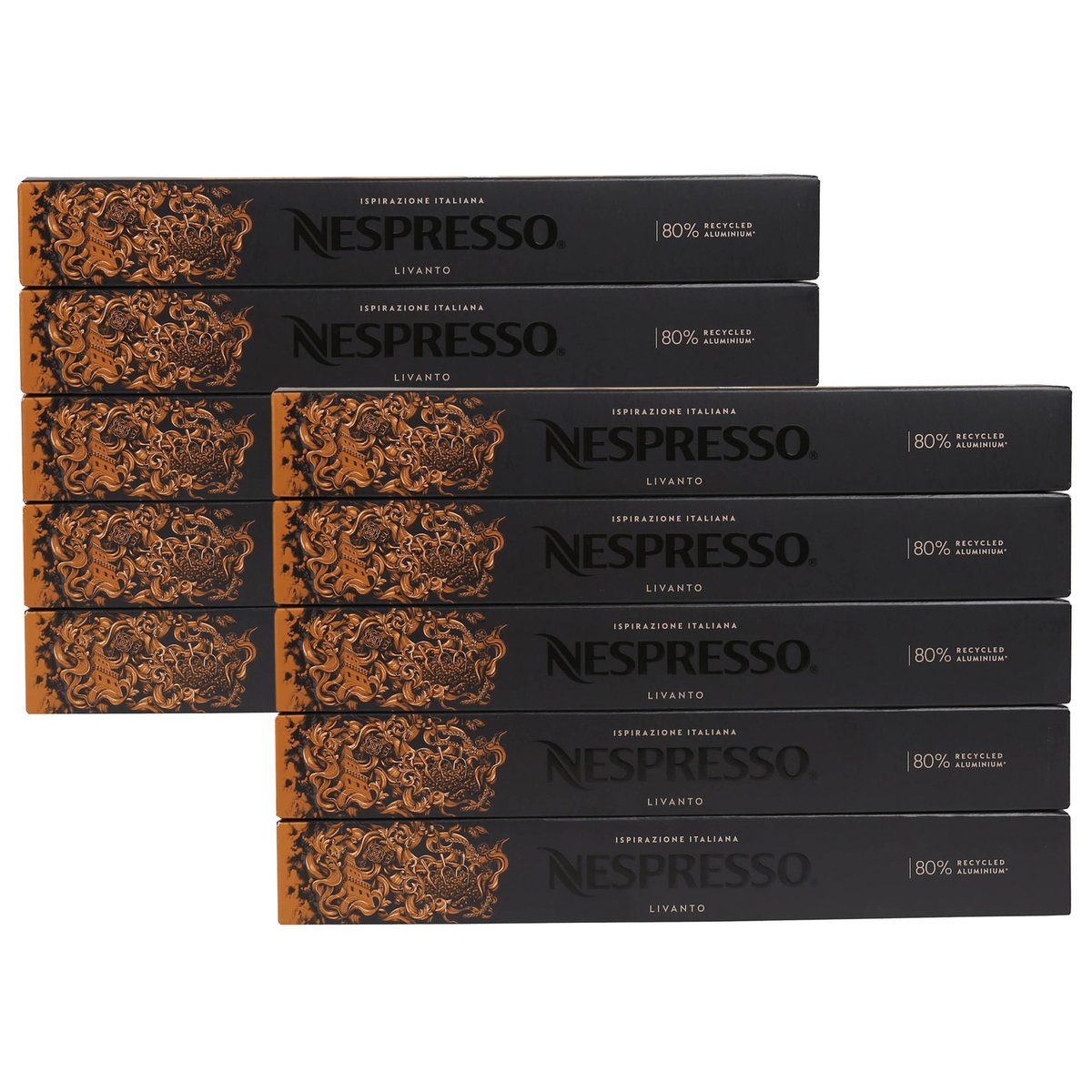 Kawa w kapsułkach o smaku INSPIRAZIONE GENOVA LIVANTO NESPRESSO 100 ...