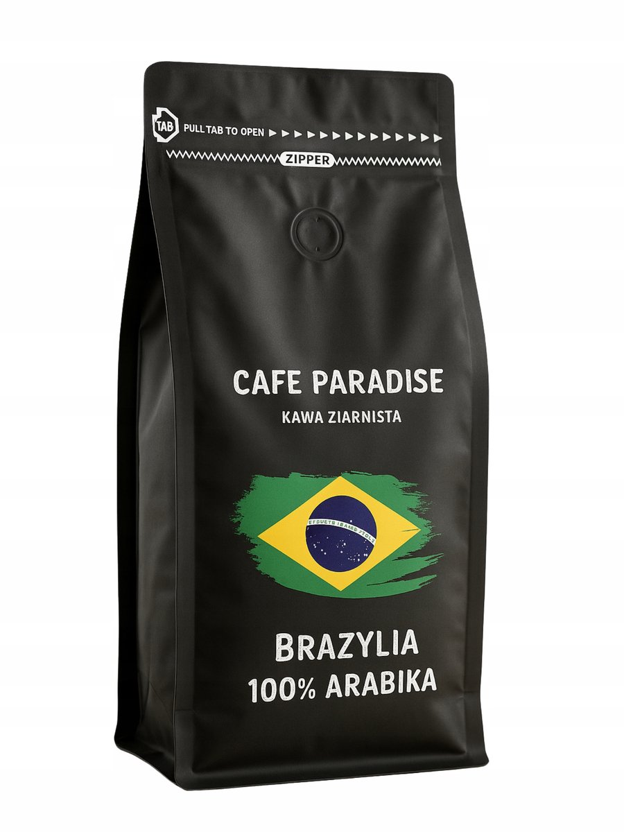 Kawa Ziarnista 1Kg Brazylia 100% Arabica Świeżo Palona Cafe Paradise - cafe paradise | Sklep ...