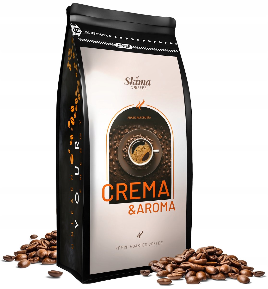 Kawa ziarnista 1kg CREMA&AROMA BLEND Świeżo Palona do ekspresu - SkimaCoffee | Sklep EMPIK.COM