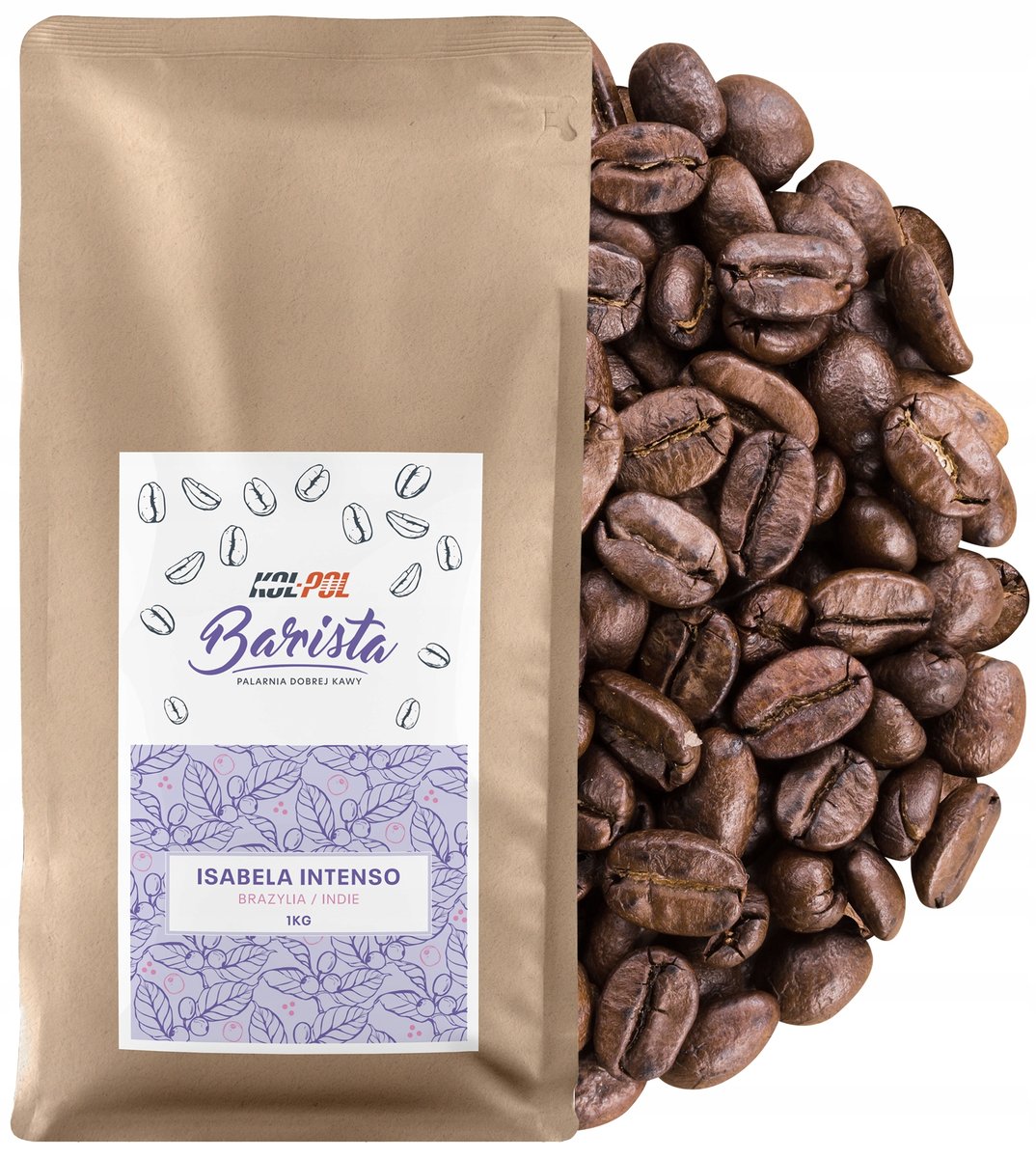 KAWA ZIARNISTA 1kg Kawa Świeżo Palona Lokalna - Isabela Intenso x Kol-Pol - Kol-pol | Sklep ...