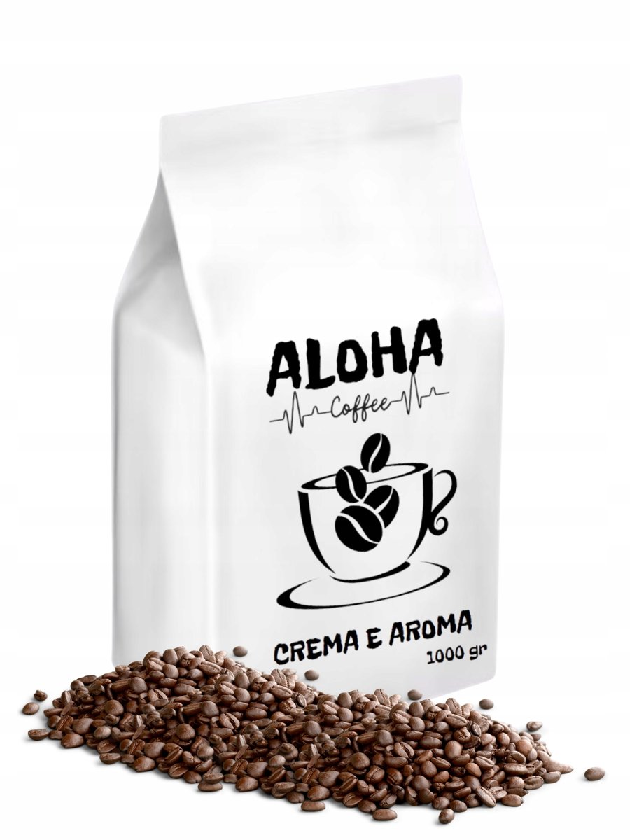 Kawa ziarnista 1KG Świeżo Palona CREMA - ALOHA COFFEE - Inna marka | Sklep EMPIK.COM