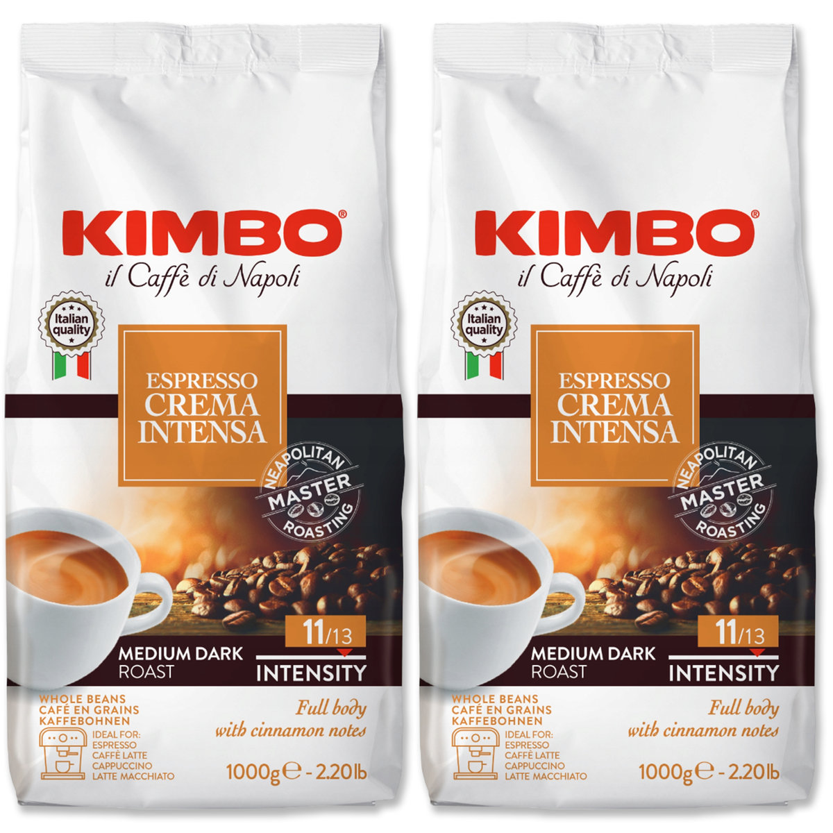Kawa ziarnista 1kg x2 opak. Kimbo Espresso Crema Intensa mieszana Włoska - Kimbo | Sklep EMPIK.COM