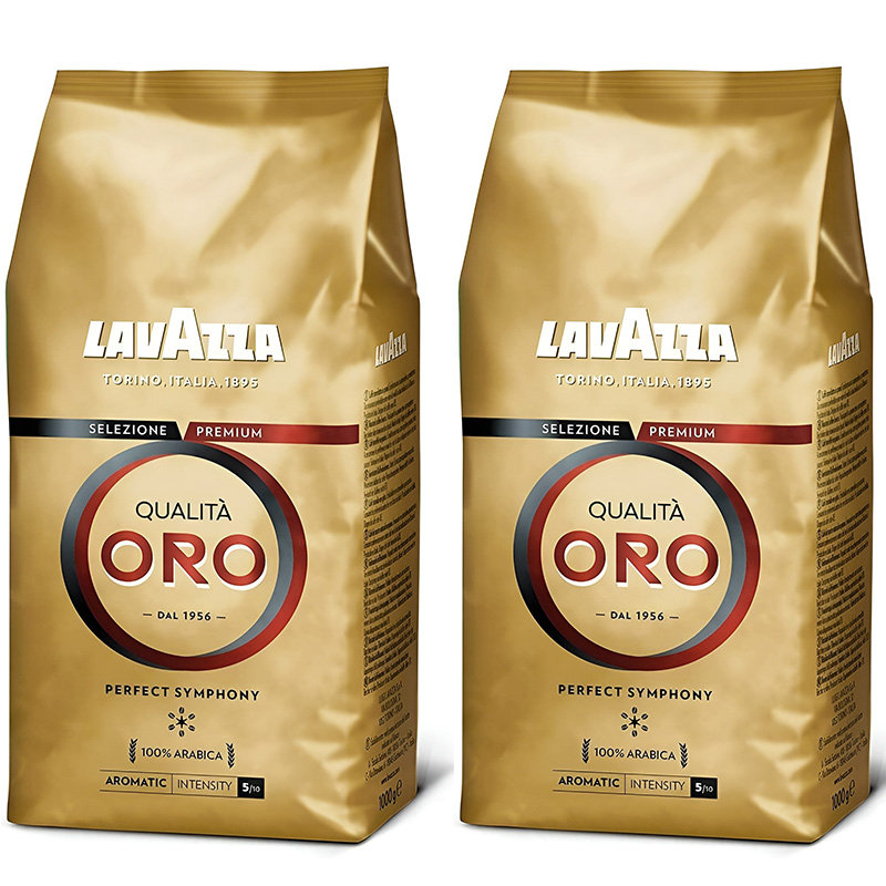 Kawa ziarnista Lavazza Qualita Oro 1kg x2 Arabica mieszana do ekspresu ...