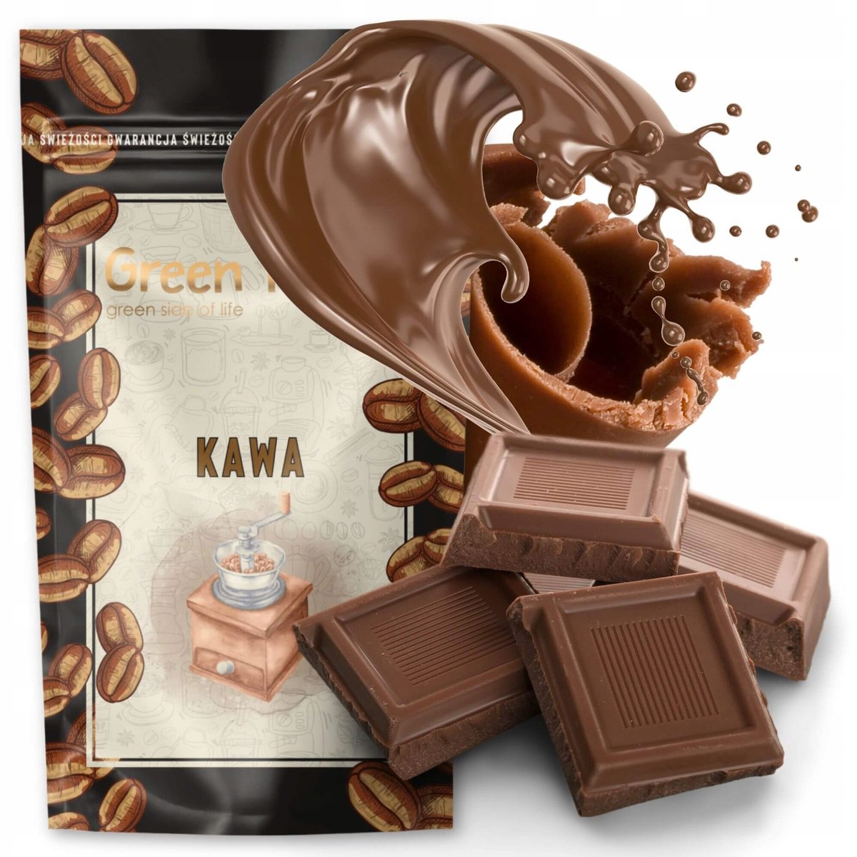 Kawa Ziarnista Smakowa Czekoladowa O Smaku Czekoladowym 200 G Green Touch - Green Touch | Sklep ...