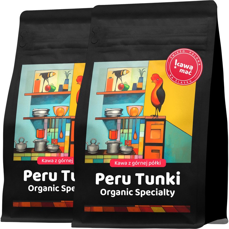 Kawa ziarnista świeżo palona Peru Tunki Speciality Arabica 2x250g ...