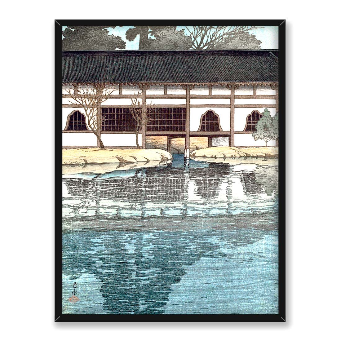 Kawase Hasui Byodo in w Uji 30×40 - ANTYKWARIAT "CZUŁA JEST NOC" JAKUB ...