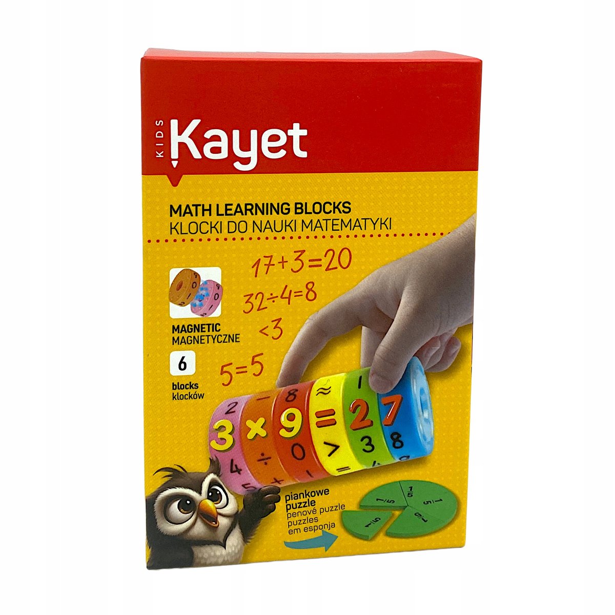 Kayet Klocki magnetyczne do nauki matematyki - KAYET | Sklep EMPIK.COM