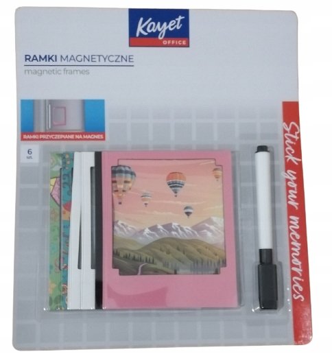 Kayet Ramki Magnetyczne 6 + Marker - MPTech | Sklep EMPIK.COM