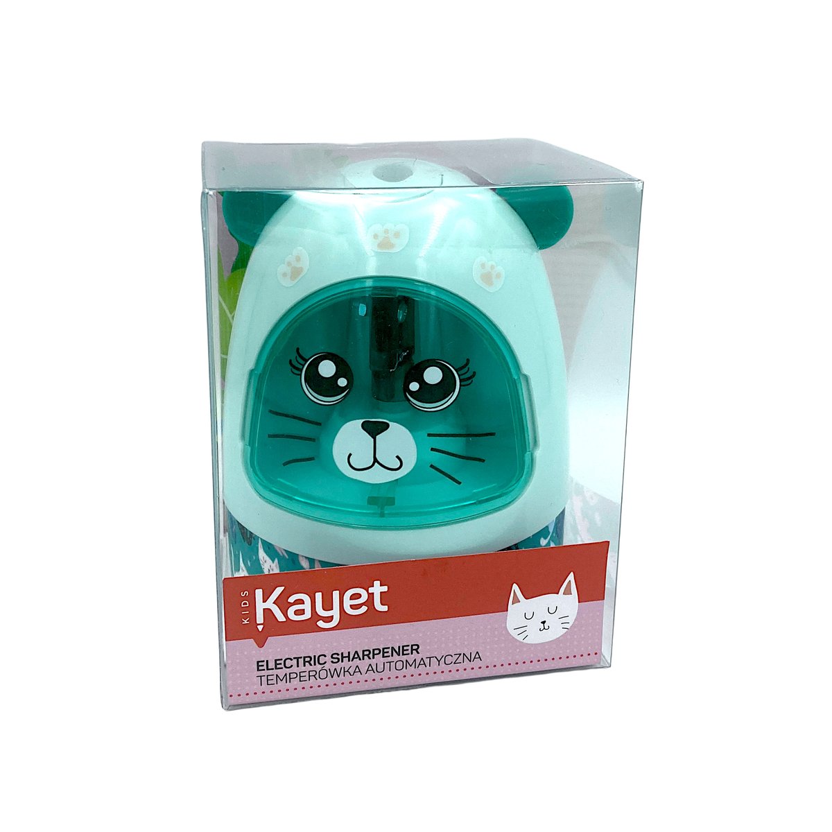 Kayet Temperówka automatyczna KOTEK zielony - KAYET | Sklep EMPIK.COM