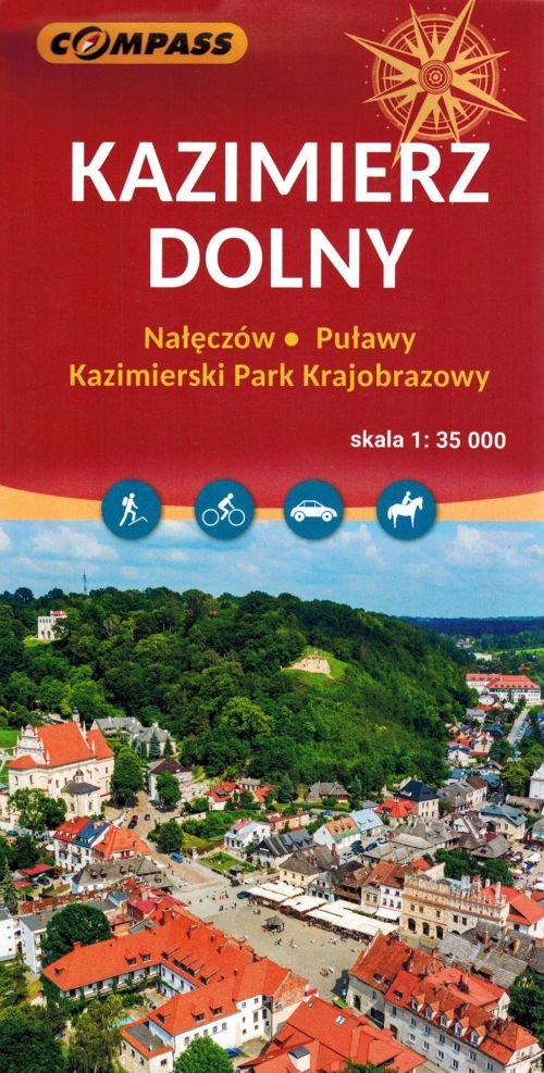 Kazimierz Dolny, Nałęczów, Puławy, Kazimierski Park Krajobrazowy. Mapa ...