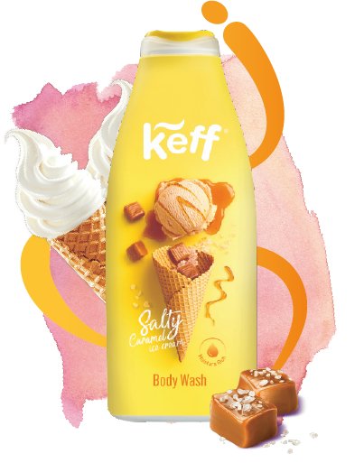 KEFF Żel pod prysznic słony karmel z lodami 500 ml | Sklep EMPIK.COM