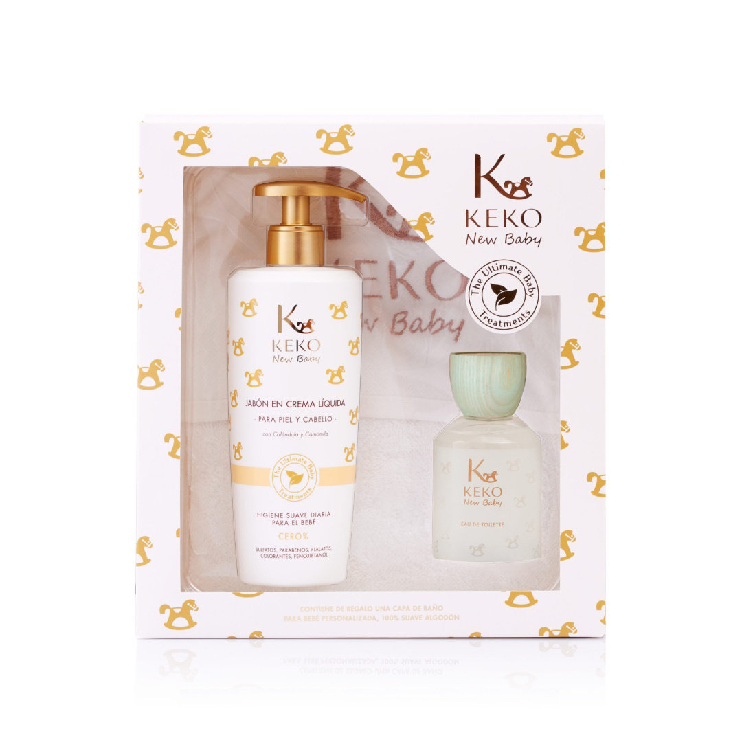Keko New Baby The Ultimate Baby Treatments Zestaw (cr soap/500ml + towel/1pc + edt/100ml) - Inna ...