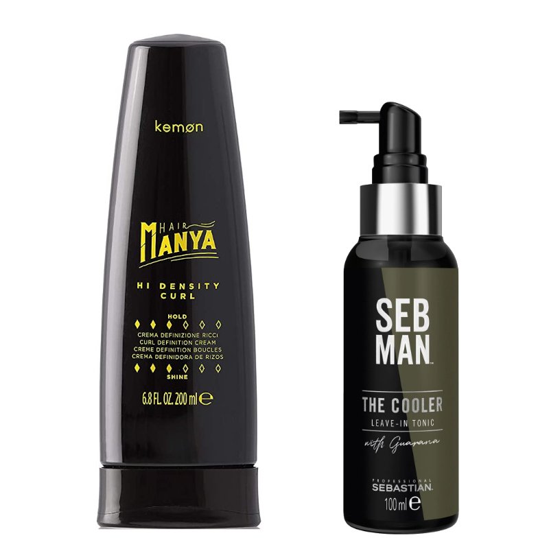 Kemon Hair Manya Density Curl krem 200 ml + Seb Man The Cooler tonik ...