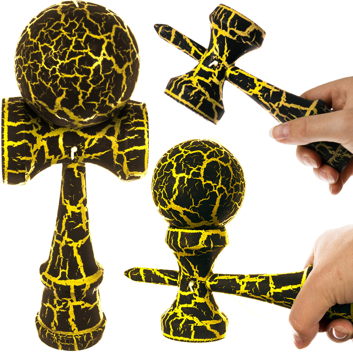 Kendama Drewniana Gra Zręcznościowa Japońska Gold ISO TRADE - Iso Trade ...