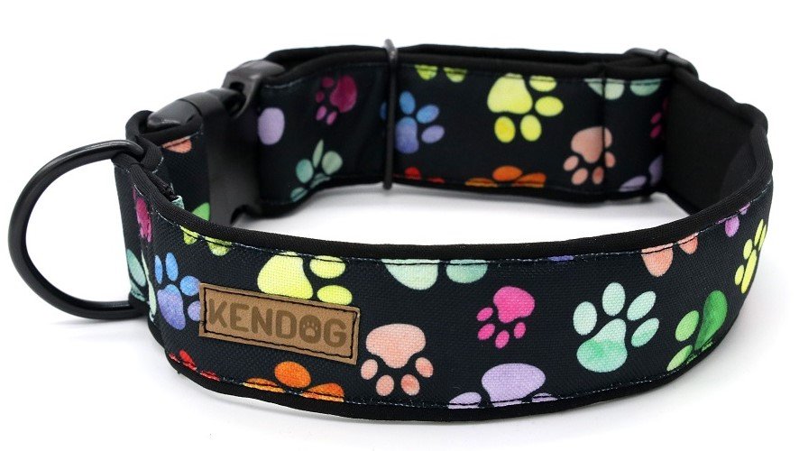 KENDOG Kolorowe Łapki Obroża S 2cm 30-45 cm - KenDog | Sklep EMPIK.COM