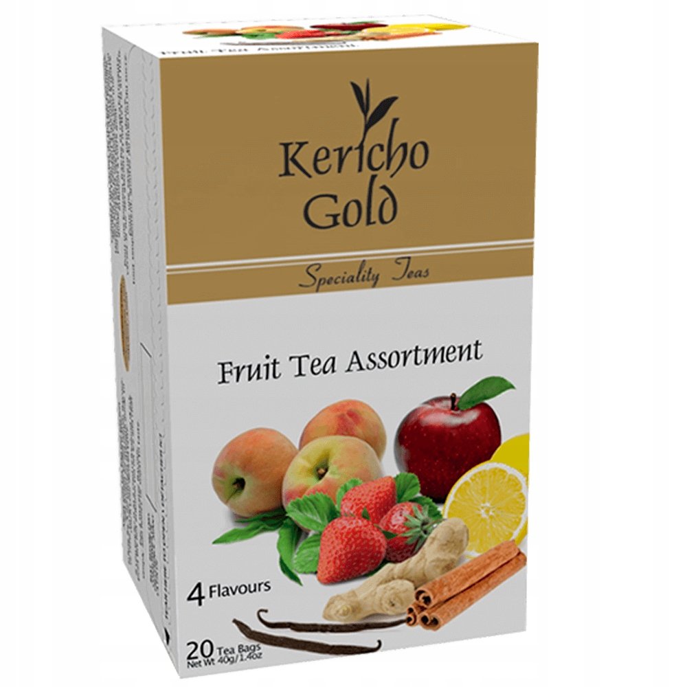 Kericho Gold Fruit Tea Assortment 20 tb w 4 smakach kopertowana ...