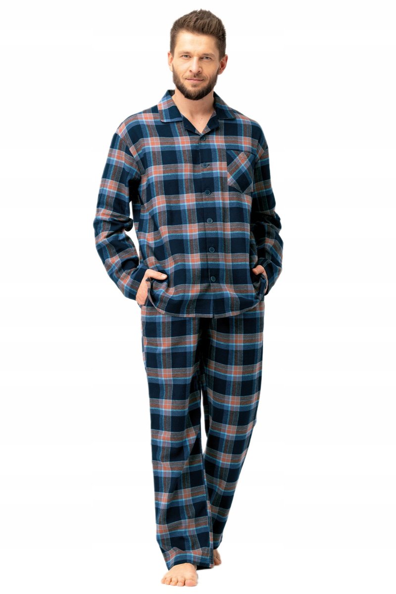 KEY PIŻAMA MĘSKA FLANELOWA MNS 431 B25 XL GRANATOWY - Key | Moda Sklep EMPIK.COM