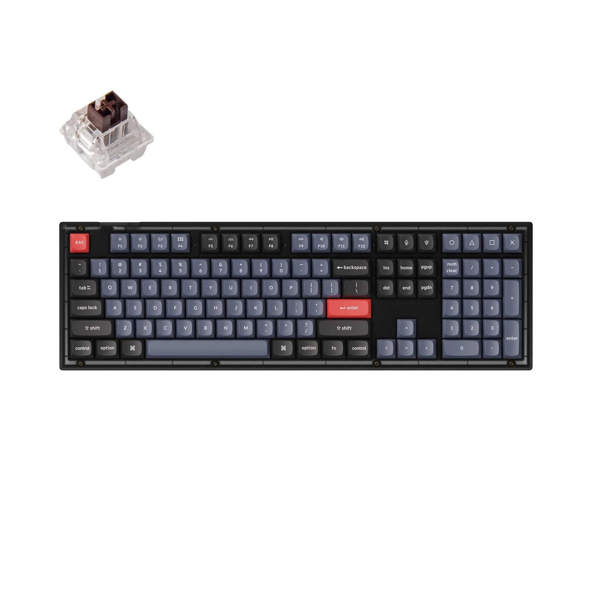 Keychron V6 Qmk Klawiatura Mechaniczna Frosted Black, Keychron K Pro ...