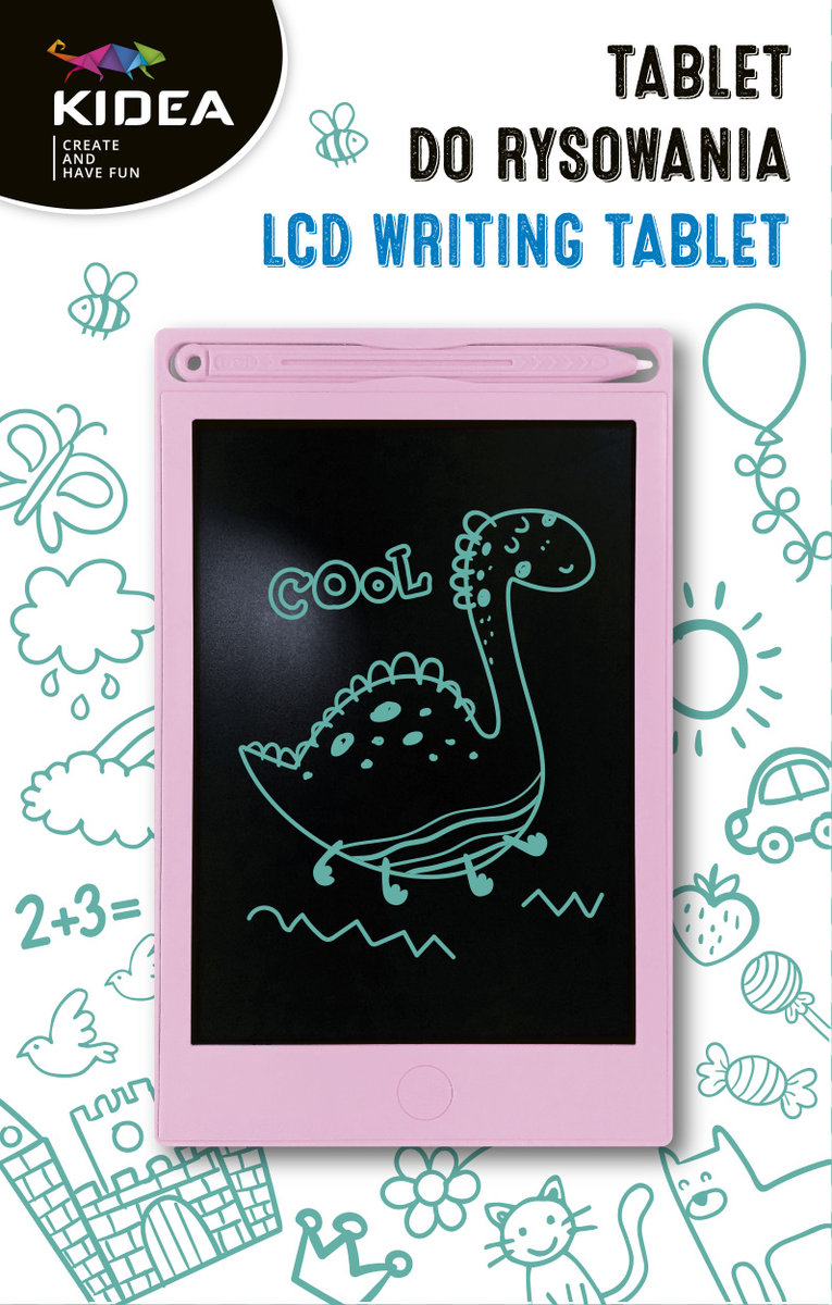 Kidea, Tablet do rysowania, różowy - KIDEA | Sklep EMPIK.COM