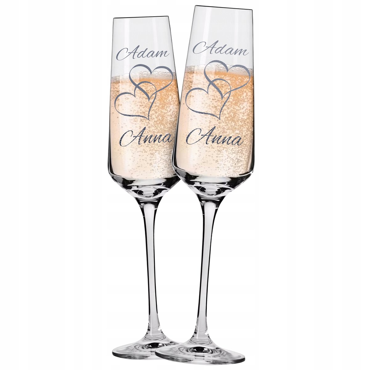 KIELISZEK DO SZAMPANA WESELE ŚLUB ŚWIADKOWEJ ŚWIADEK PANNA MŁODA PAN MŁODY - Inna marka ...