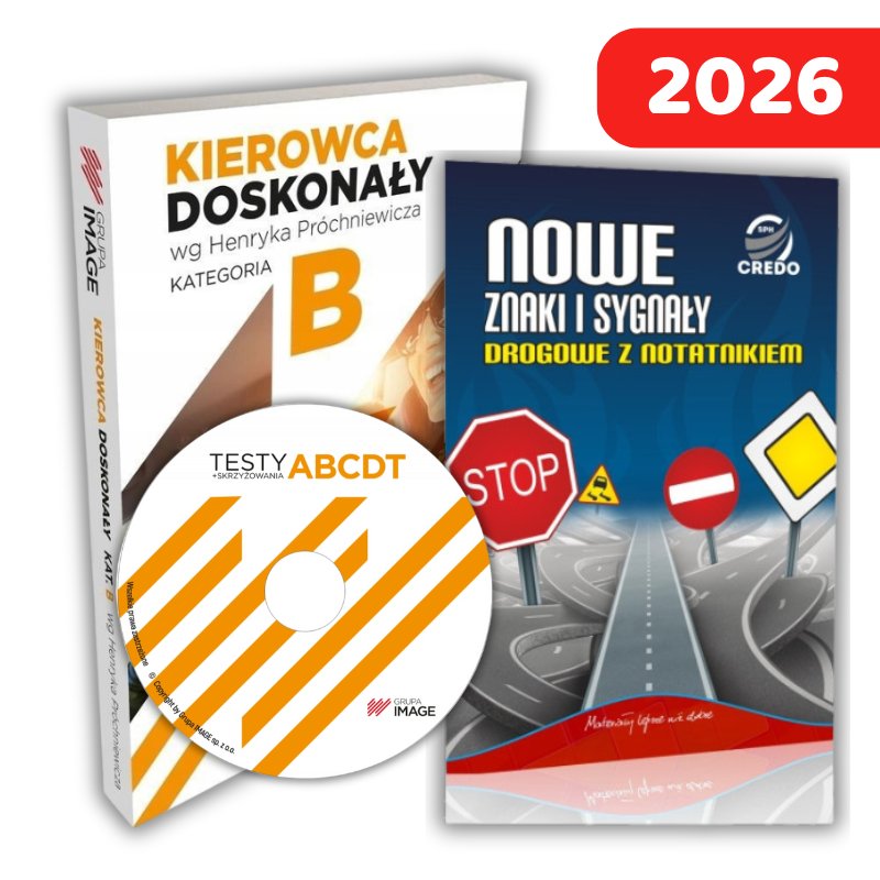 Kierowca doskonały. Kategoria B 20256+ Testy 2026 + Znaki Drogowe 2026 ...