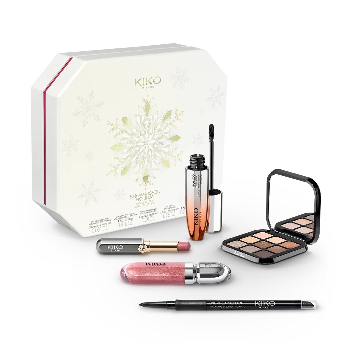 KIKO Milano, Snow-Kissed Holiday Timeless Look Makeup Gift Set zestaw ...