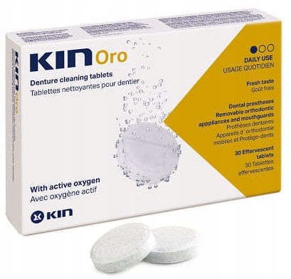 KIN ORO Tabletki czyszczące do protez 30 sztuk | Sklep EMPIK.COM