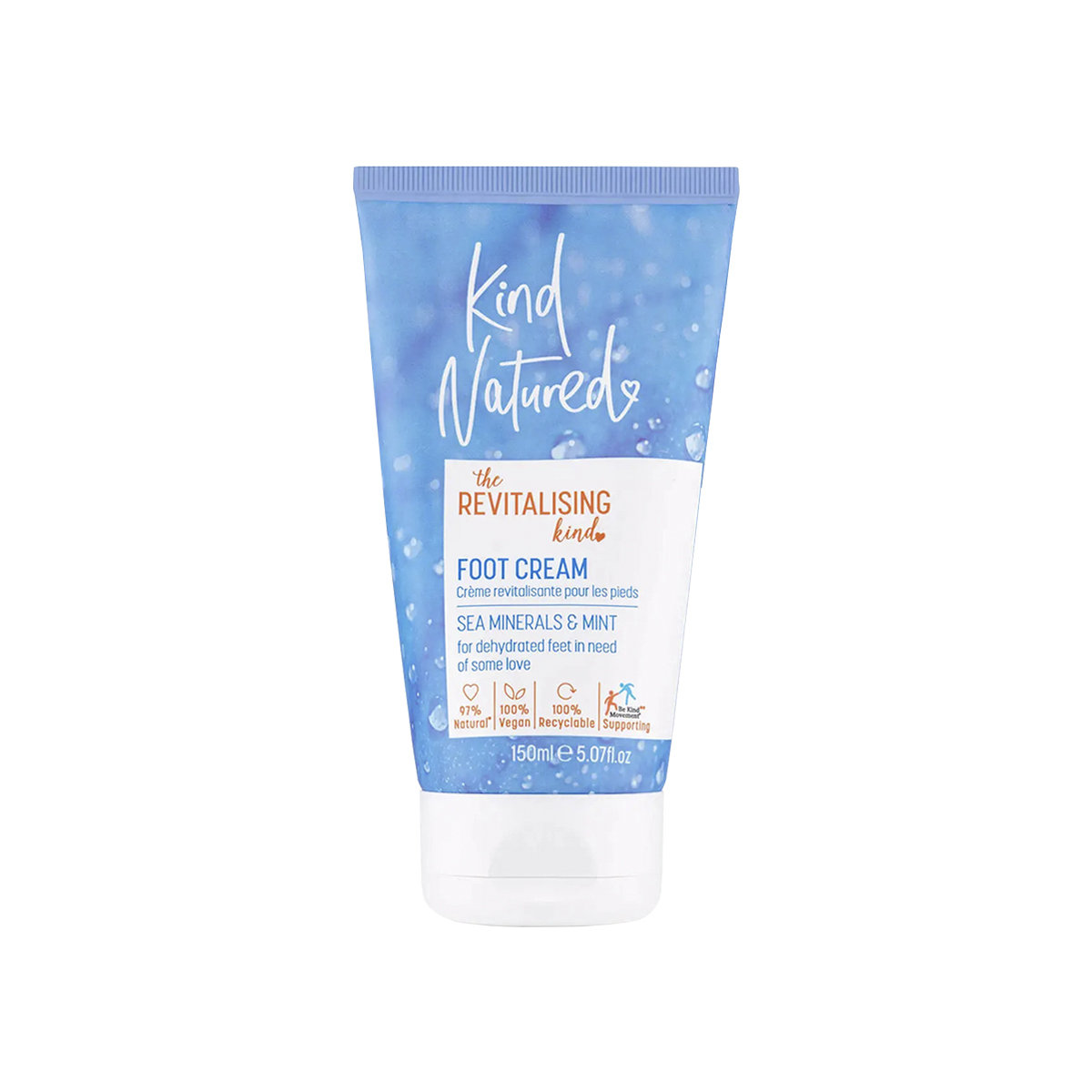 Kind Natured, Sea Minerals & Mint Foot Cream, Krem do stóp z morskimi ...
