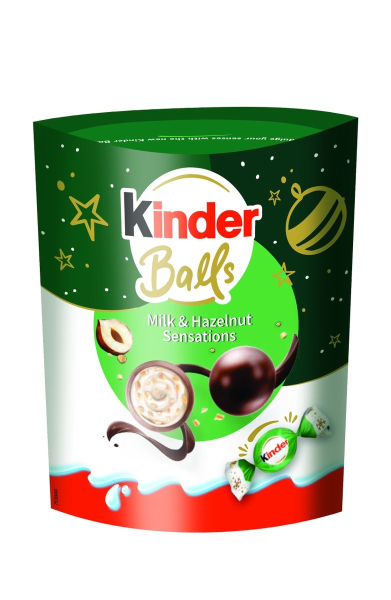 Kinder Balls Christmas (nadziewane kulki czekoladowe) 90g - Ferrero ...