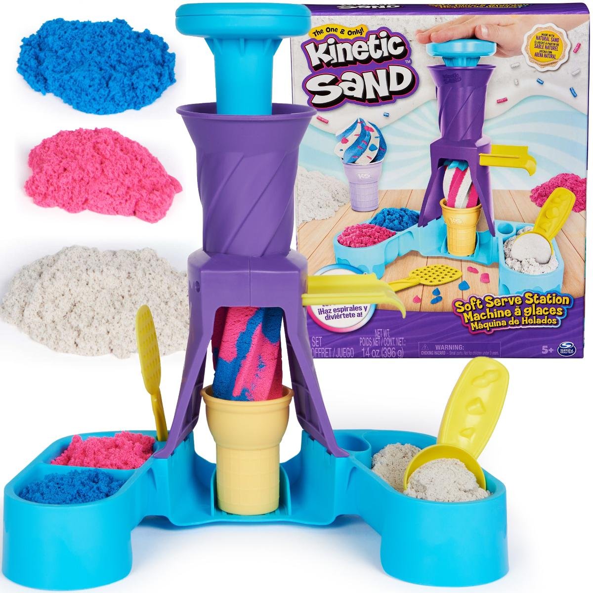 Kinetic Sand Piasek kinetyczny zestaw lody Soft Serve Station ...