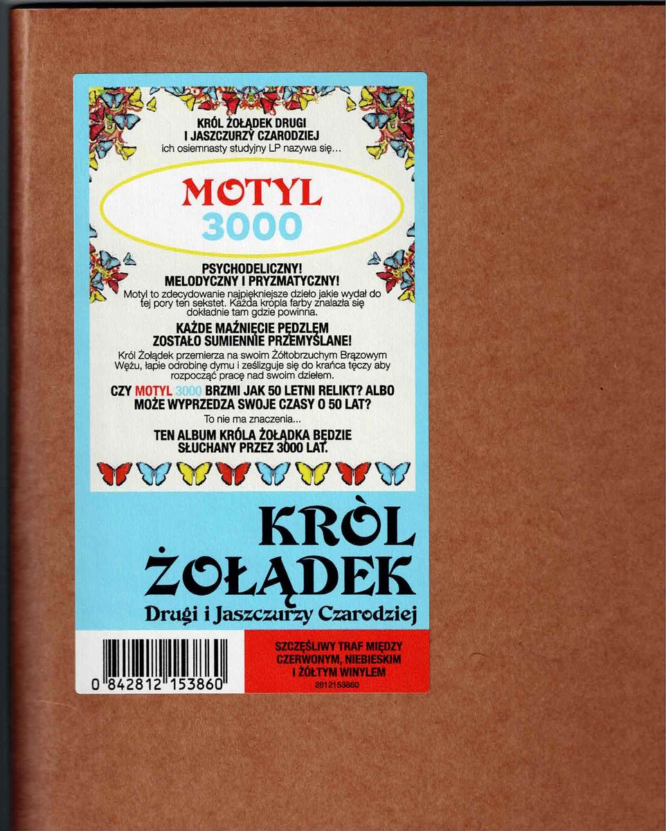 KING GIZZARD & THE LIZARD WIZARD Butterfly 3000 (POLISH COVER) - King ...