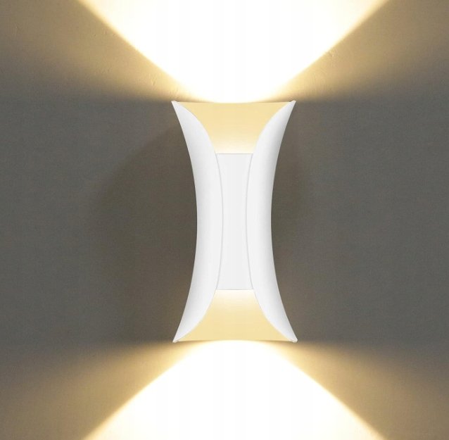 Kinket LED 10W Biały Kawell Nowoczesna Lampa Ścienna A19 - Inna marka ...
