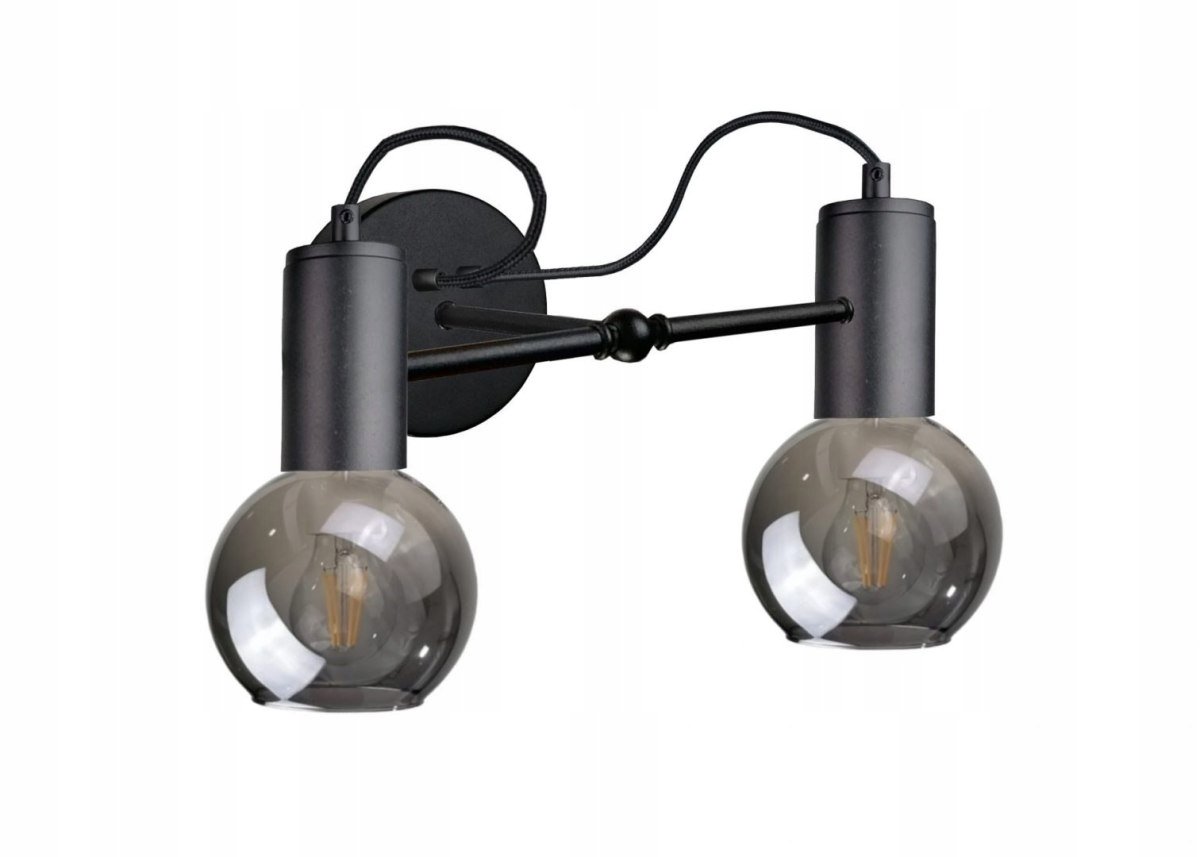 Kinkiet 2xE27 LIV BLACK - inna (Inny) | Sklep EMPIK.COM
