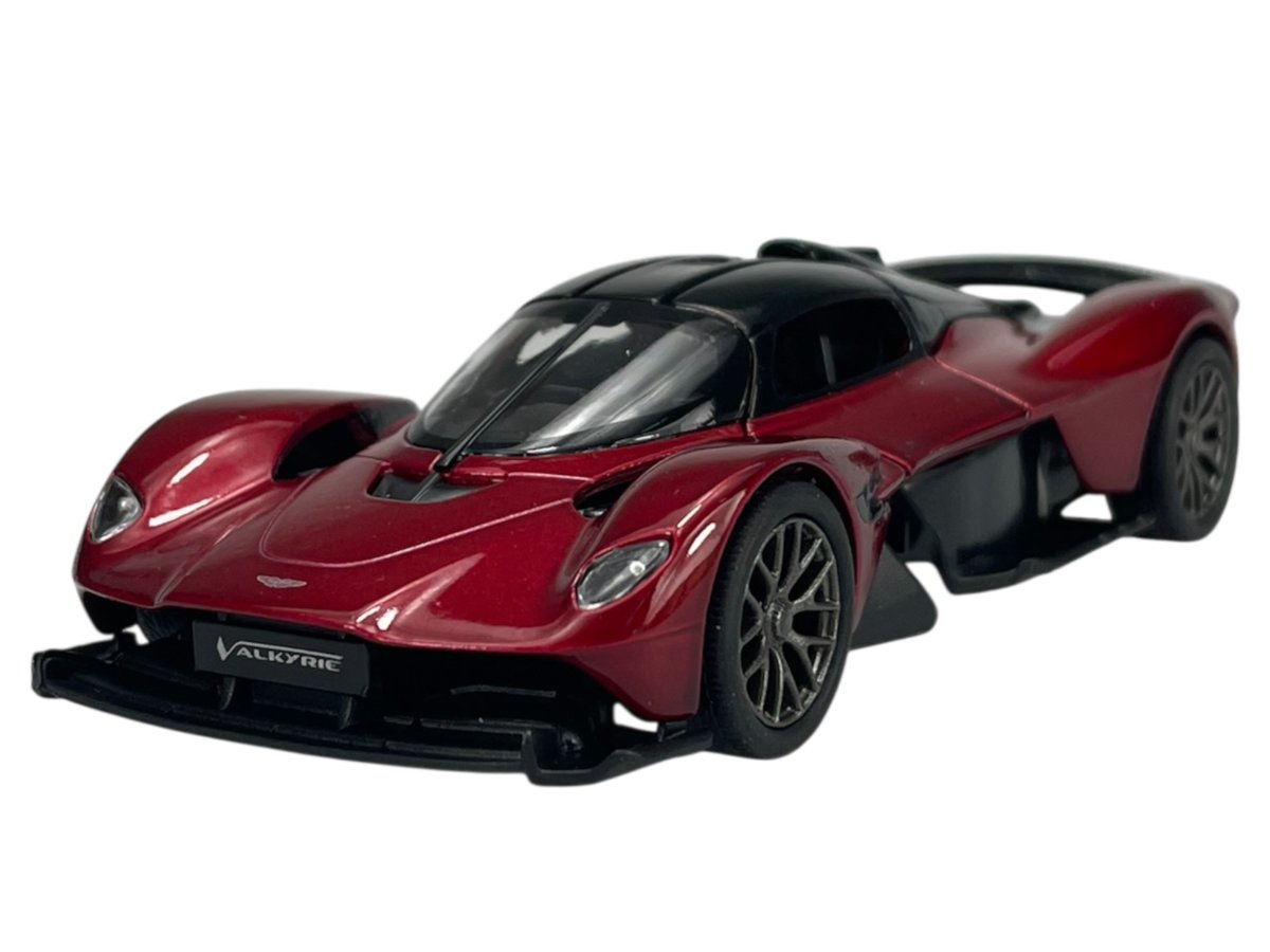 KINSMART ASTON MARTIN VALKYRIE CZERWONY 1:36 NOWY METALOWY MODEL BEZ ...