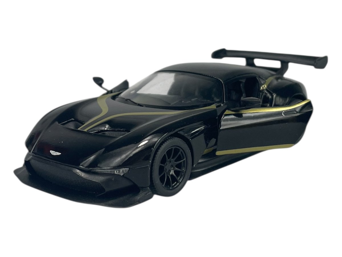 KINSMART ASTON MARTIN VULCAN CZARNY 1:38 BEZ PUDEŁKA KT5407 NOWY METAL ...