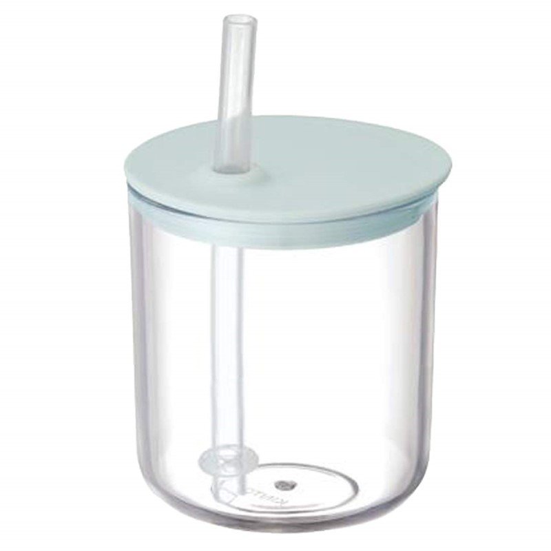 Kinto - Szklanka Ze Słomką Bonbo Straw Cup 200Ml - Blue Gray - Kinto ...