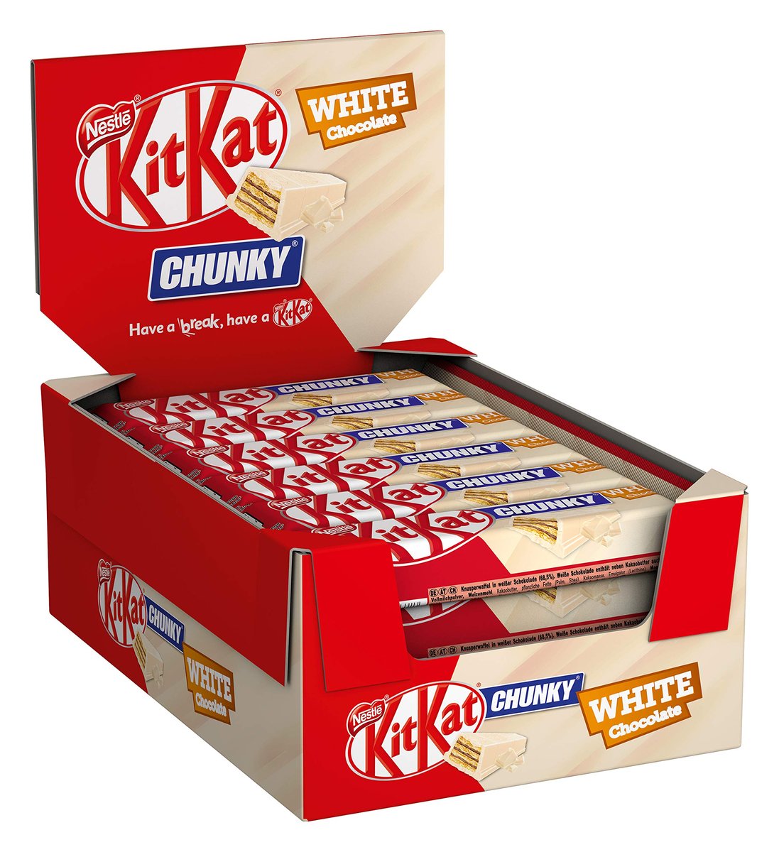 KIT KAT CHUNKY BATON W BIAŁEJ CZEKOLADZIE 40 G 36 SZTUK - Nestle | Sklep EMPIK.COM