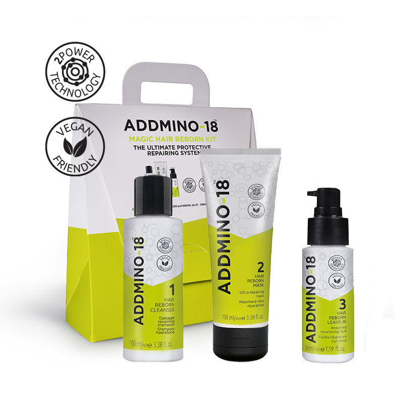 KIT TRAVEL - Mały zestaw regeneracyjny ("1" 100ml + "2" 100ml + "3" 50ml) MAGIC HAIR REBORN KIT ...