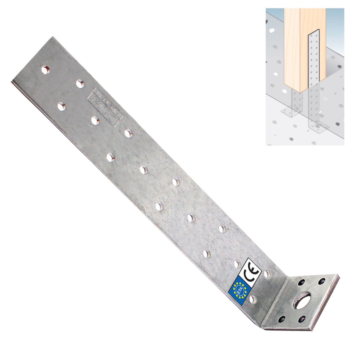Kk11 Kątownik Kotwowy Łącznik Ciesielski 210X43X40 - DOMAX | Sklep ...