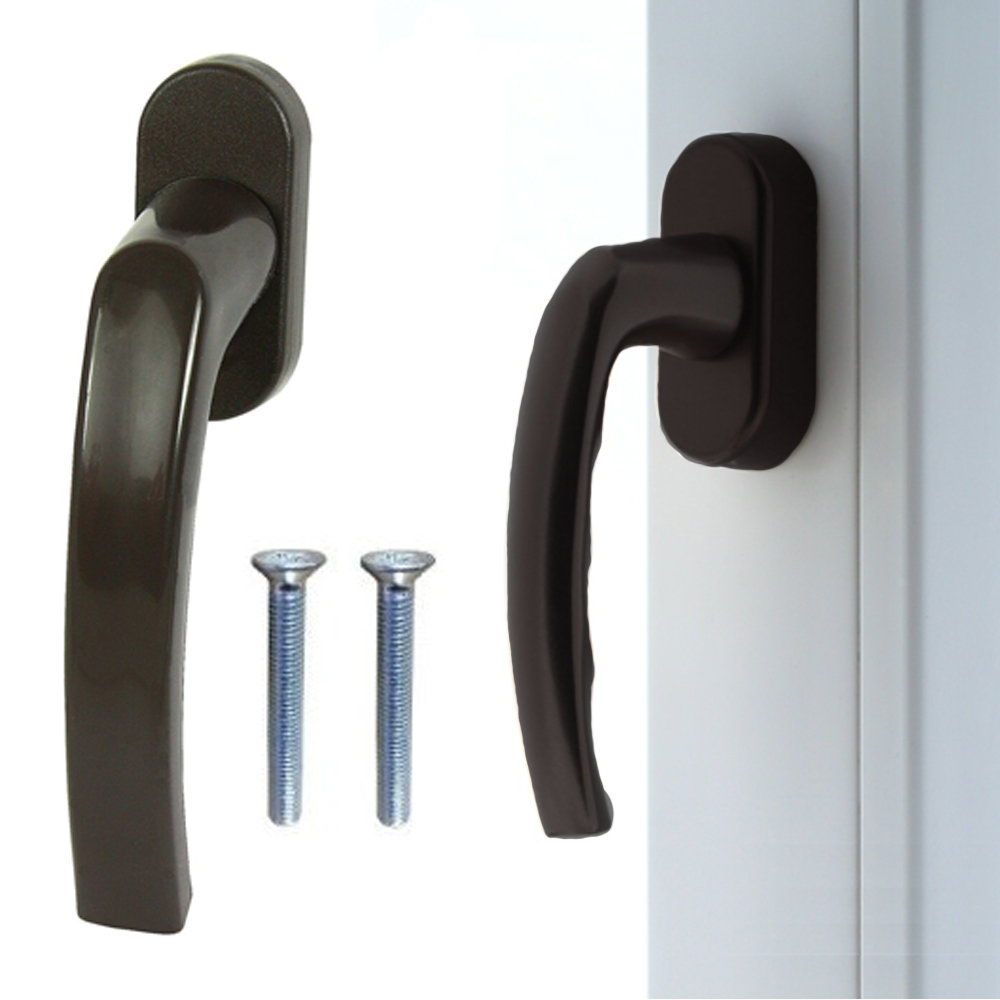 KLAMKA OKIENNA KLAMKI OKIENNE OKNA BRĄZOWY - decortrend | Sklep EMPIK.COM