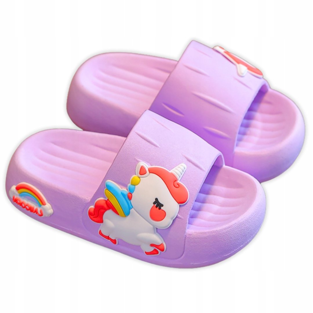 Klapki Dziecięce Unicorn Jednorożec Basenowe Na Plaże Kąpielowe r. 26/ ...