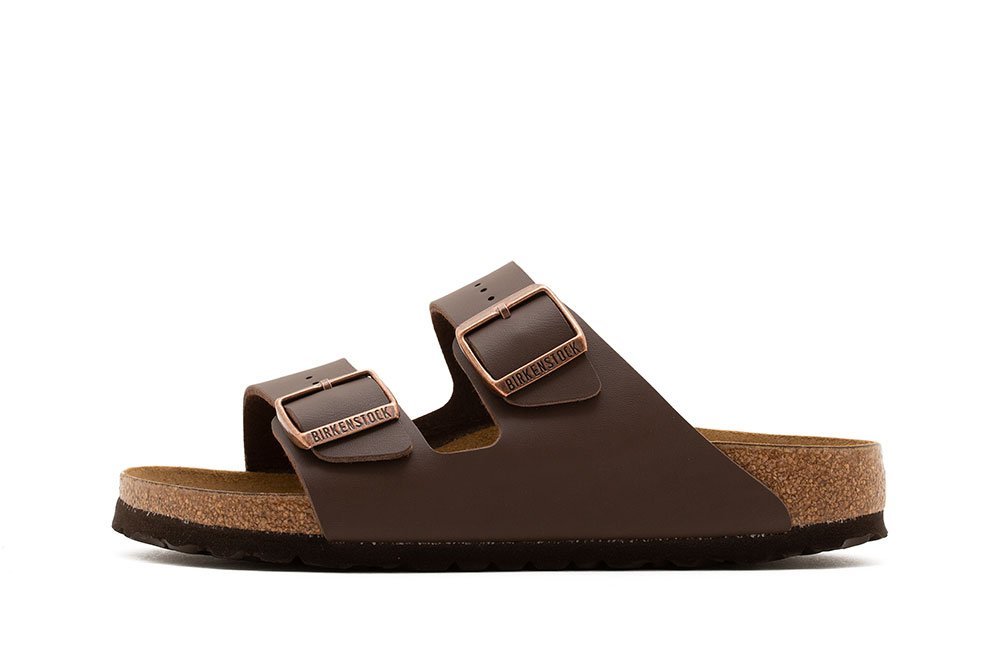 Klapki męskie Birkenstock Arizona brązowe skóra 51703 45 - Birkenstock ...