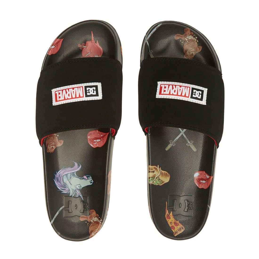 Klapki męskie DC Slides Marvel Deadpool czarne 44 - DC Shoes | Sport ...