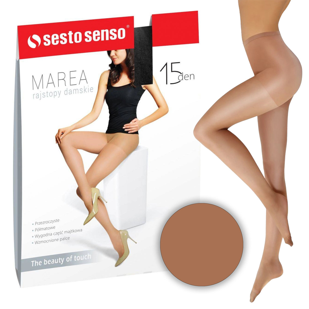 Klasyczne Rajstopy Damskie 15 Den Marea Rajstopy Na Co Dzień Sesto Senso-Xl - Sesto Senso | Moda ...