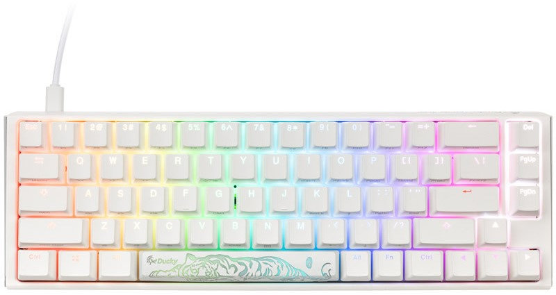 Klawiatura gamingowa Ducky ONE 3 Classic SF MX-Clear RGB LED US biała ...