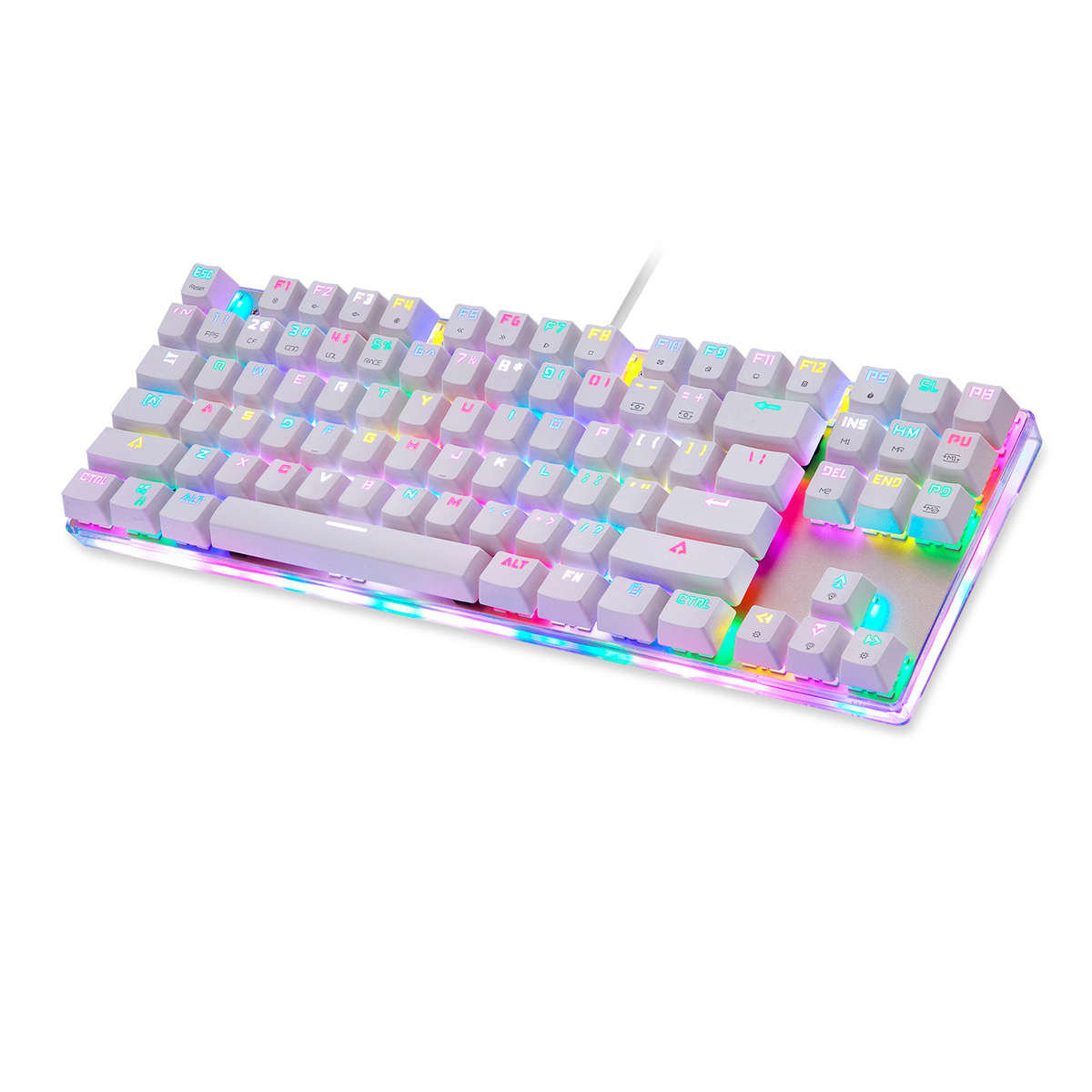 Klawiatura mechaniczna gamingowa Motospeed K87S RGB (biała) - Inny producent | Gry i programy ...
