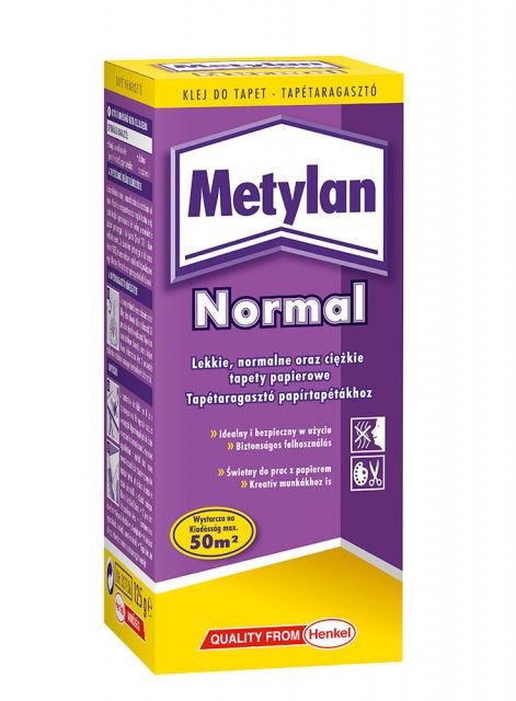 Klej do tapet HENKEL Metylan Normal - 125 g klej papierowy papier-mâché ...